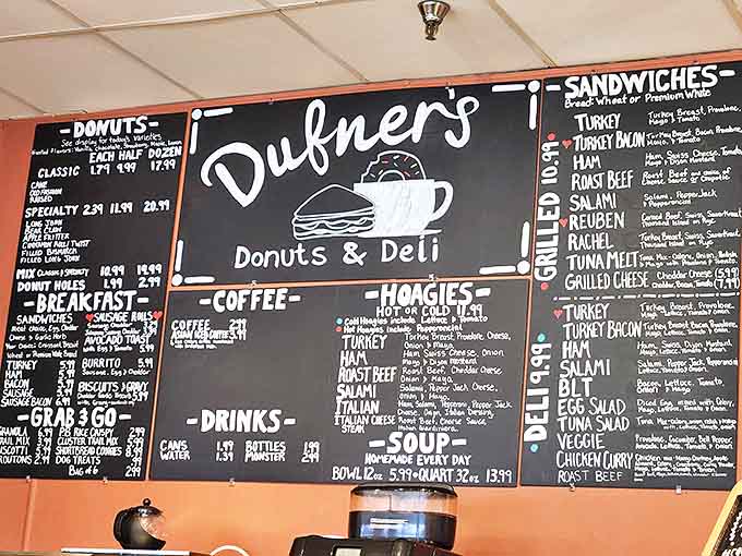 The legendary chalkboard menu &ndash; a roadmap to flavor paradise where every option promises a delicious adventure worth taking.