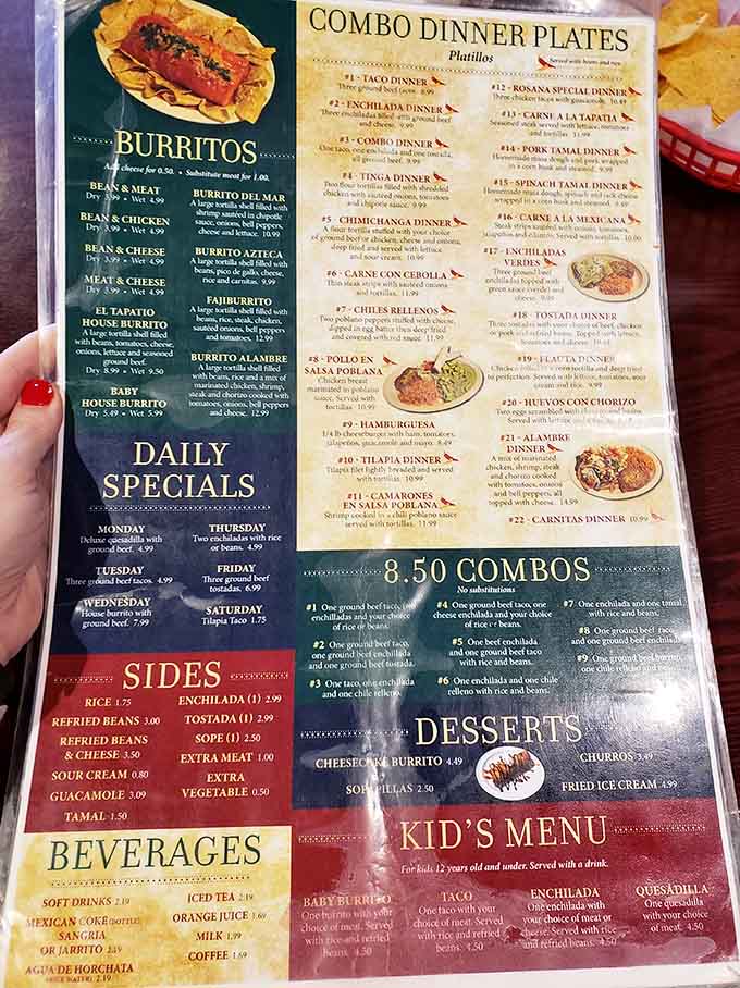 This menu is basically a choose-your-own-adventure book, except every choice leads to deliciousness and possible food comas.