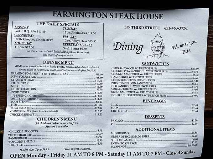 That daily specials board is your roadmap to happiness, featuring deals that make deciding what to order delightfully difficult.