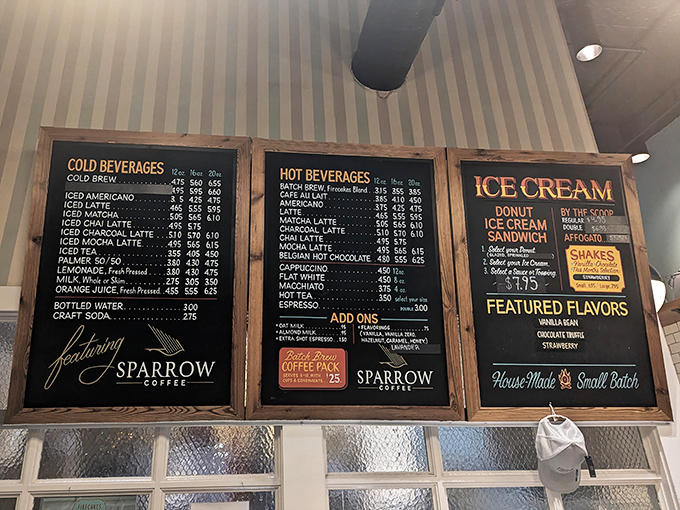 When your menu features donut ice cream sandwiches and quality coffee, you've basically created a blueprint for happiness in beverage and dessert form.