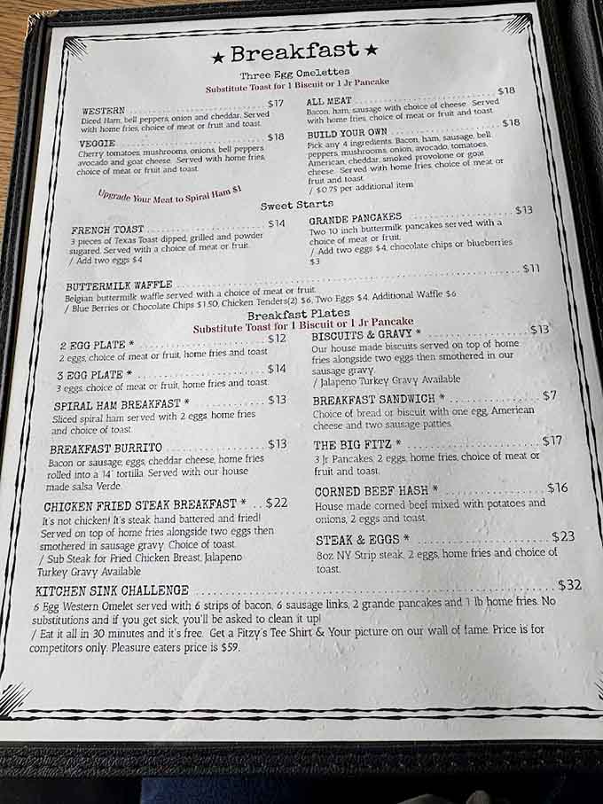 This menu reads like a greatest hits album of breakfast, and every track is a certified banger.