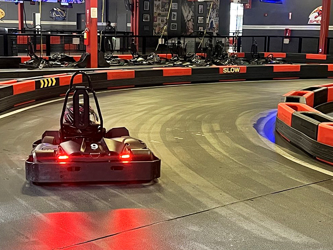 This sleek electric go-kart doesn't just go—it transforms ordinary parents into aspiring Formula 1 legends.