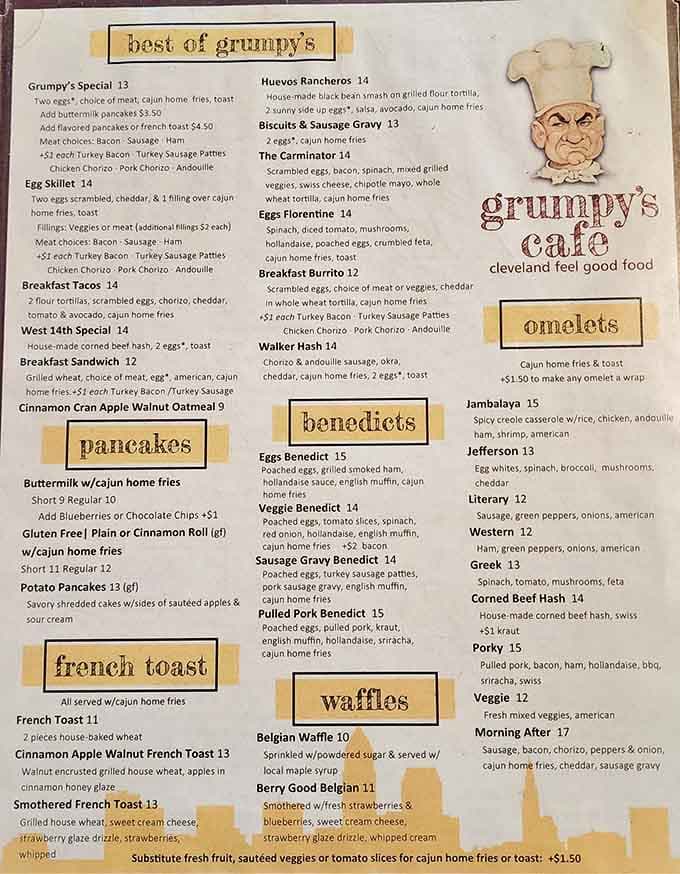 This menu reads like a love letter to breakfast, offering everything from classic comfort to creative twists that'll make your mouth water.