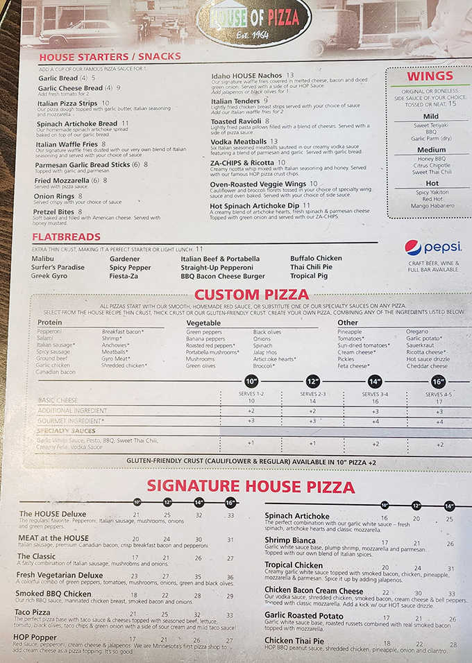 The menu reads like a greatest hits album of pizza possibilities, from classics to creative specialties that push delicious boundaries.