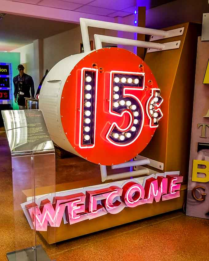 That vintage hamburger joint sign once lured hungry travelers with promises of juicy patties, and decades later, it's still making people drool.