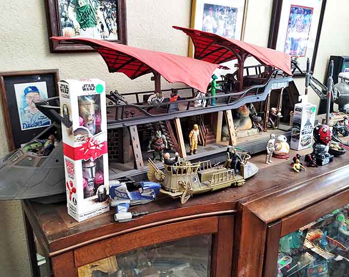 Jabba's Sail Barge floats majestically above ordinary collectibles, a holy grail for Star Wars enthusiasts with deep pockets and deeper nostalgia.