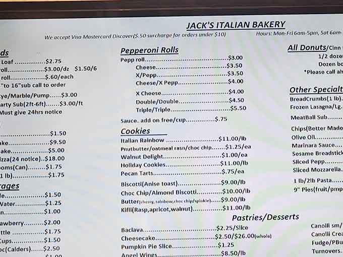 A menu board that hasn't changed much over the years&mdash;because perfection doesn't need updating. Simple offerings, extraordinary execution.
