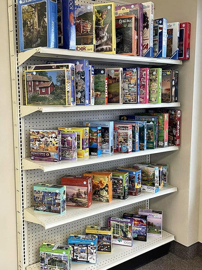 A puzzle-lover's paradise where each box contains not just pieces, but hours of table-hogging family entertainment and quiet satisfaction.