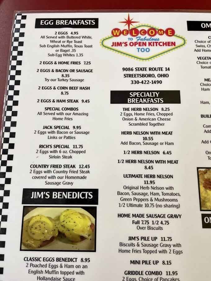 This menu is basically a love letter to breakfast, offering everything your hungry heart could possibly desire.