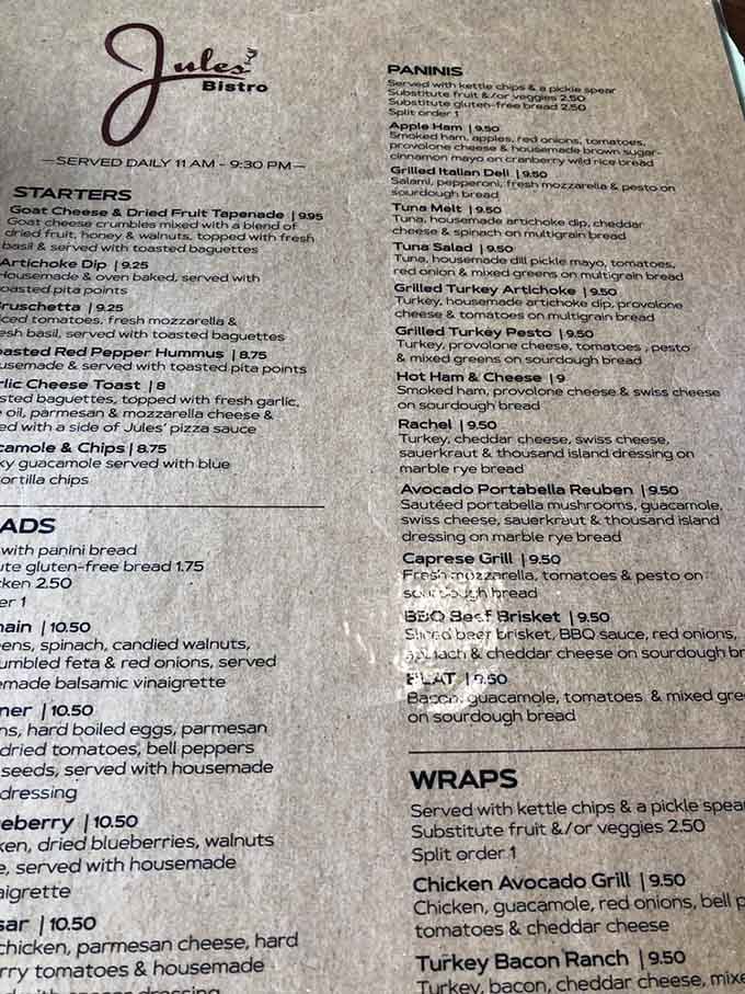 This menu reads like a greatest hits album of comfort food done right, with something for every craving.