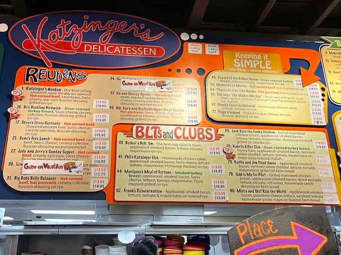 This menu board is basically a choose-your-own-adventure novel, except every choice leads to deliciousness and satisfaction.
