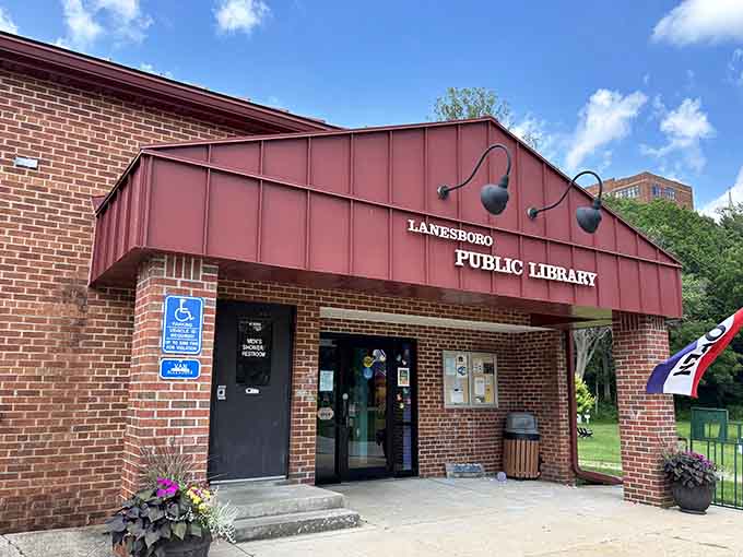 Even the library here looks like it belongs in a storybook, which seems fitting for a place dedicated to stories.