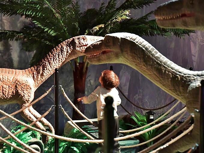 These aren't your average museum mannequins &ndash; these life-sized theropods look ready to hunt for their next meal between exhibit tours.