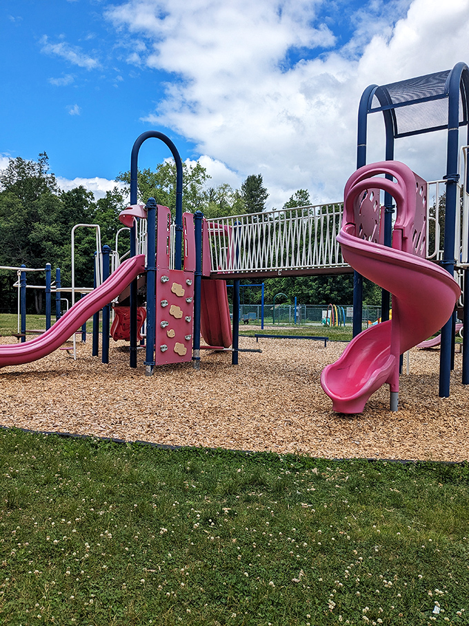 Where local kids perfect their spiral slides and parents pretend they're just supervising&mdash;summer memories in the making.