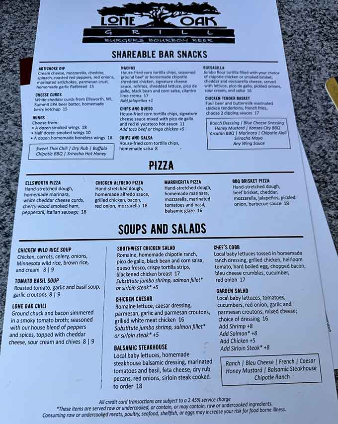 The menu reveals a treasure trove of options, with those legendary wings taking center stage.