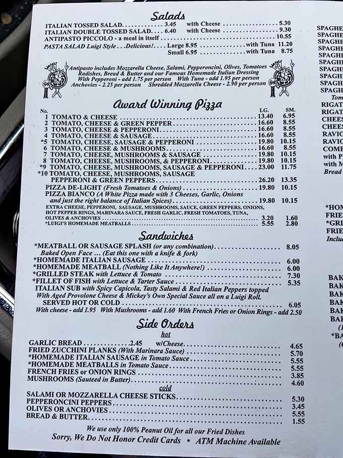 This menu is refreshingly straightforward, no foam or tweezers required, just honest Italian-American food done right.