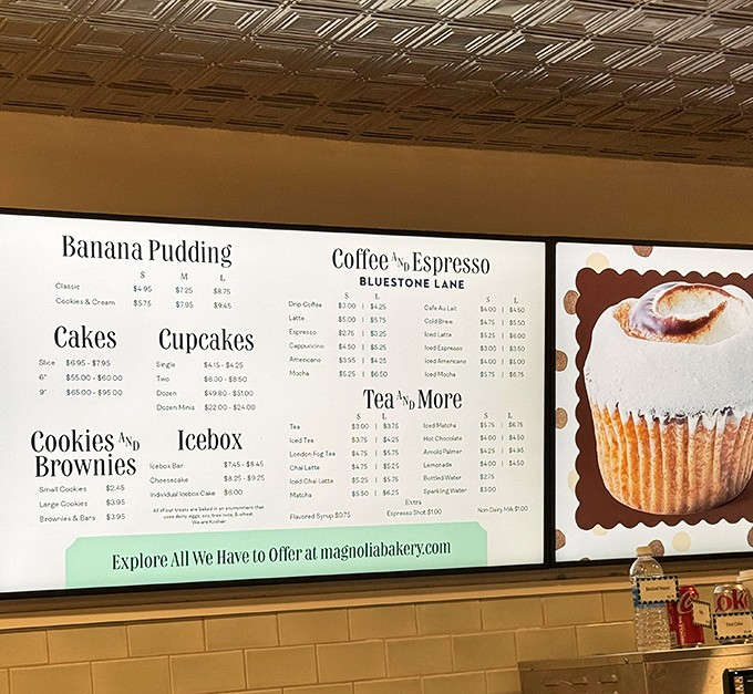 When the menu board showcases everything from banana pudding to coffee drinks, you know you've found a place that takes sweet satisfaction seriously.