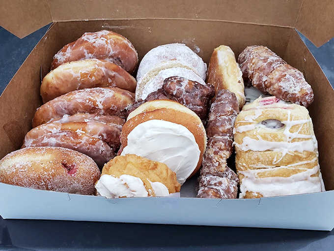 Heaven in a box: These glazed, frosted, and filled donuts aren't just breakfast &ndash; they're edible joy that makes Monday mornings bearable.