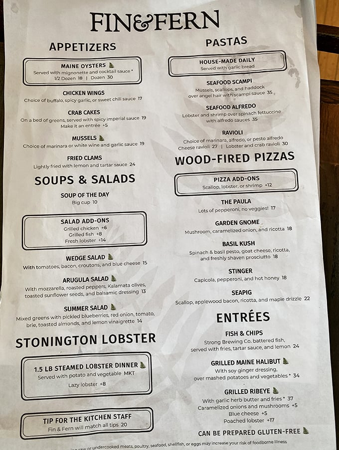 A testament to coastal Maine's bounty &ndash; from local oysters to wood-fired pizzas, each offering reads like a love letter to the region's finest ingredients.