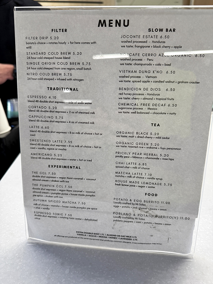 A carefully curated selection of coffee preparations and breakfast options showcases Cartel's "do fewer things better" philosophy.