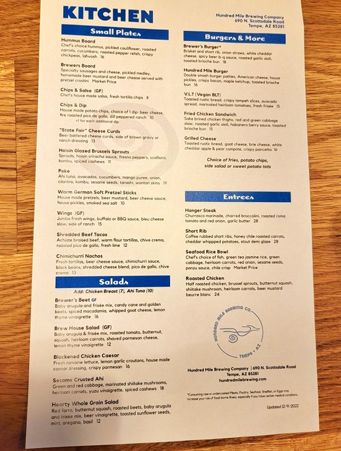 A roadmap to happiness printed on paper, offering everything from Brussels sprouts that could convert vegetable skeptics to those life-changing short ribs.