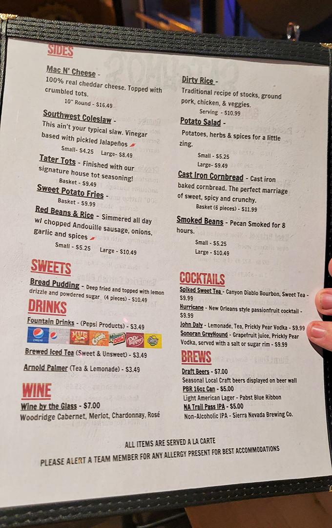 A treasure map of Southern delights &ndash; from dirty rice to cast iron cornbread &ndash; each option more tempting than the last.