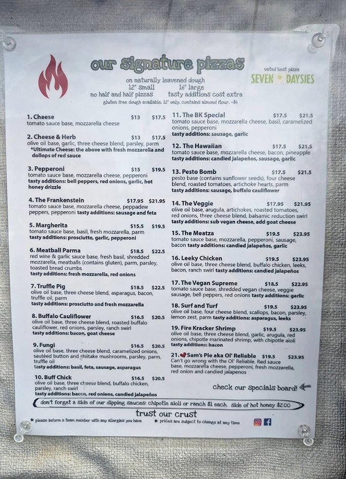 The menu at Folino's reads like poetry for pizza lovers &ndash; from classic combinations to creative masterpieces that'll make your taste buds dance.