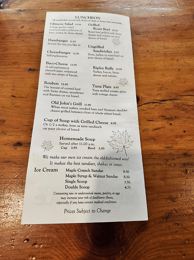 The menu reads like a love letter to breakfast classics, each item promising comfort and satisfaction without unnecessary frills.