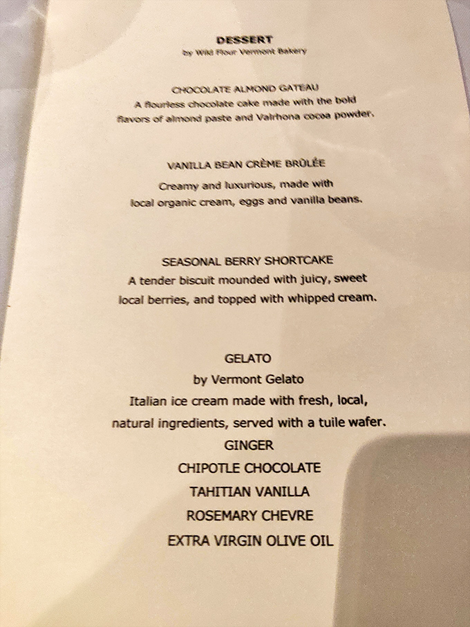 Sweet endings that rival the main event – T.J. Buckley's dessert menu features local treasures like chocolate almond gateau and seasonal berry shortcake.