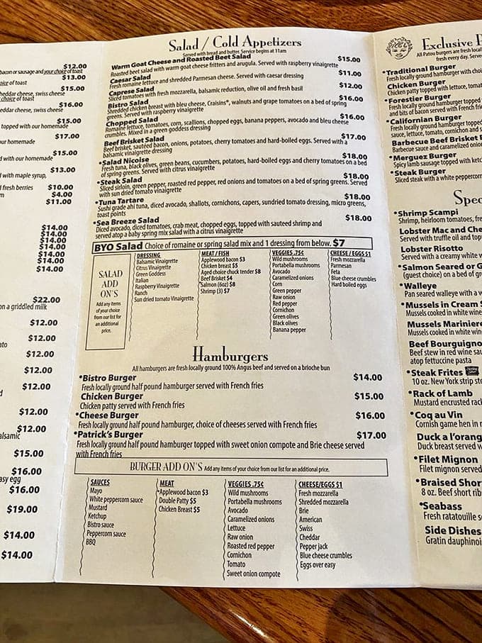 The legendary chalkboard menu &ndash; a roadmap to flavor paradise. Decisions have never been so deliciously difficult!