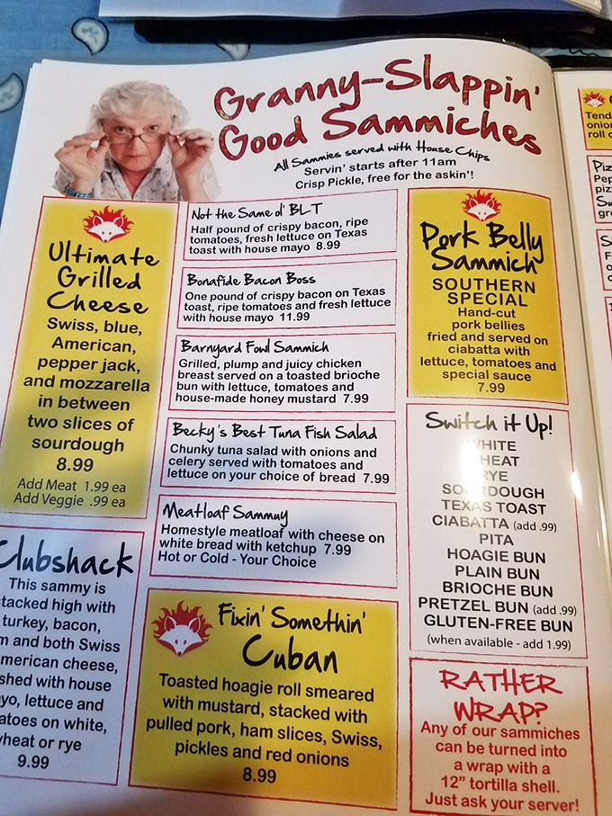 "Granny-Slappin' Good Sammiches" isn't just cute marketing&mdash;it's a promise delivered with every bite of these legendary sandwiches.