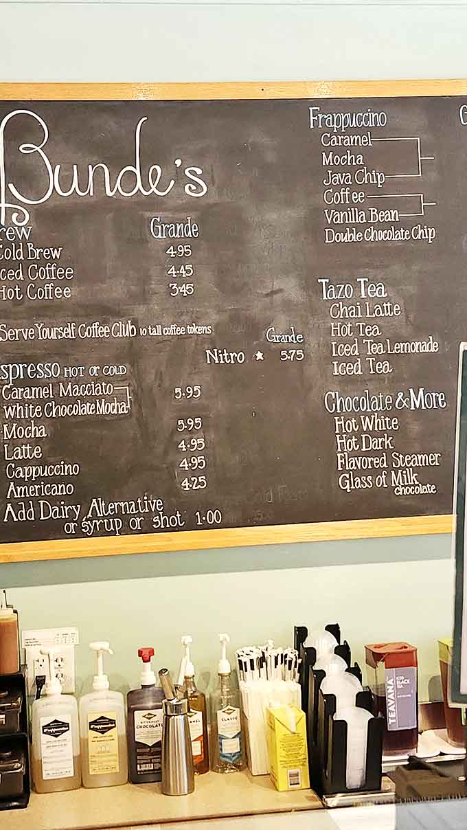 The chalkboard menu – a roadmap to flavor paradise with options that make decision-making deliciously difficult.