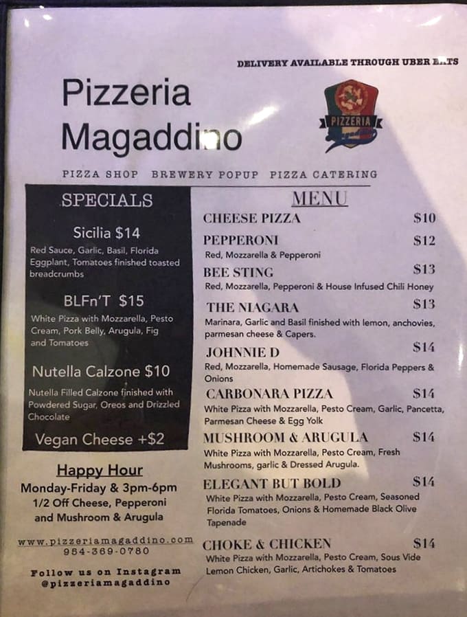 The menu reads like a love letter to pizza enthusiasts, with creations like the honey-drizzled Bee Sting and truffle-kissed BLFn'T.