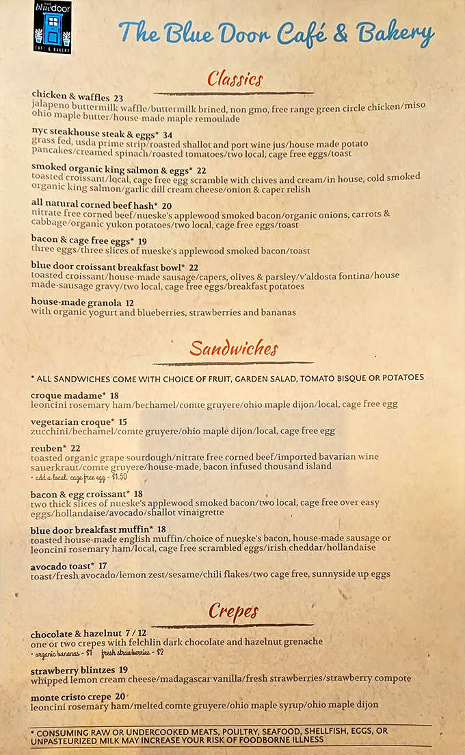 The menu reads like a love letter to breakfast enthusiasts &ndash; each description more mouthwatering than the last.