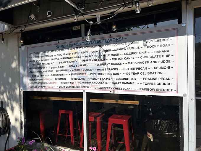 Over fifty flavors beckon from the menu board, turning simple decision-making into an existential crisis of the most delightful kind.