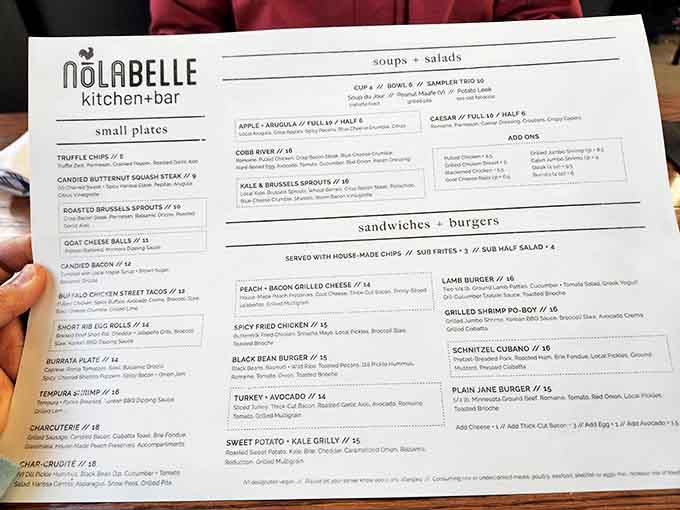 This menu reads like a love letter to fresh, local ingredients, offering everything from creative toasts to hearty burgers that'll make your stomach very happy.