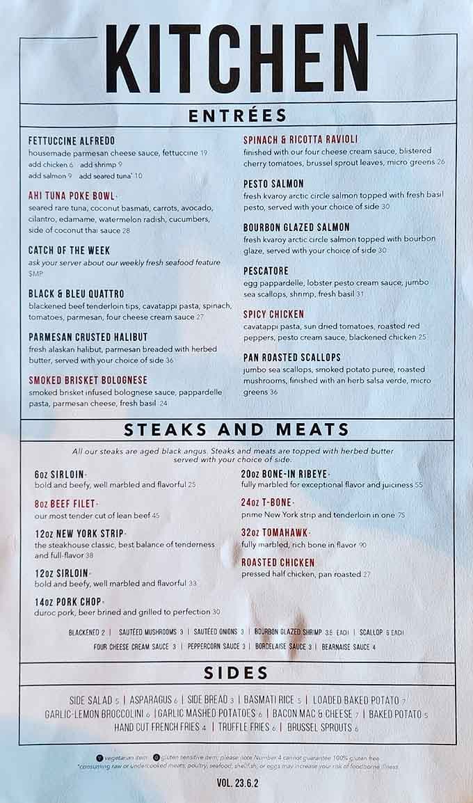 This menu reads like a love letter to quality ingredients, with options that'll make your decision deliciously difficult.