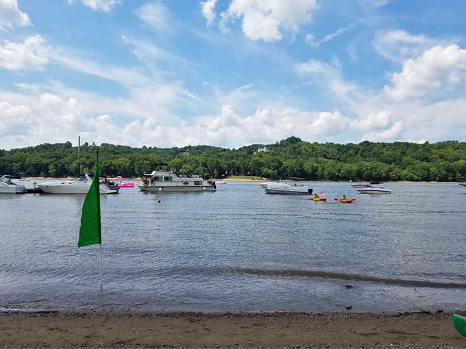 Boats of all sizes dot the Ohio River on a perfect summer day, a watery highway that has shaped New Richmond's identity for generations.