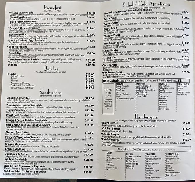 This menu reads like a greatest hits album where every track is actually good, no filler songs here.