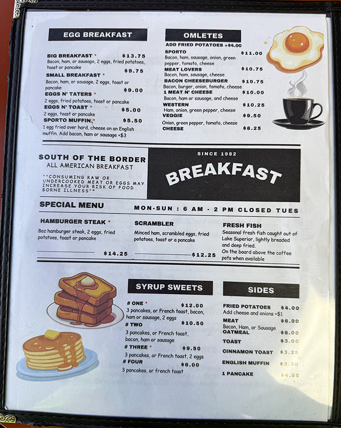 The menu reads like a love letter to American classics &ndash; straightforward, unpretentious, and promising satisfaction in every bite.