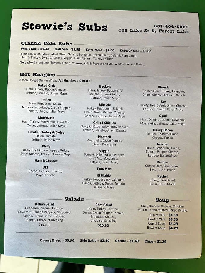 The menu at Stewie's reads like poetry to sandwich lovers &ndash; from classic cold subs to hot hoagies with names like "Mio Dio" and "El Diablo." Decision paralysis has never been so delicious!
