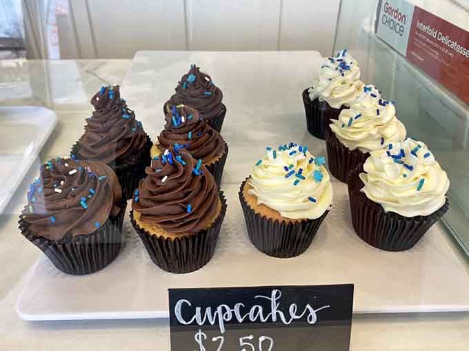 These cupcakes aren't messing around, with frosting swirls so perfect they'd make a pastry chef weep with joy.