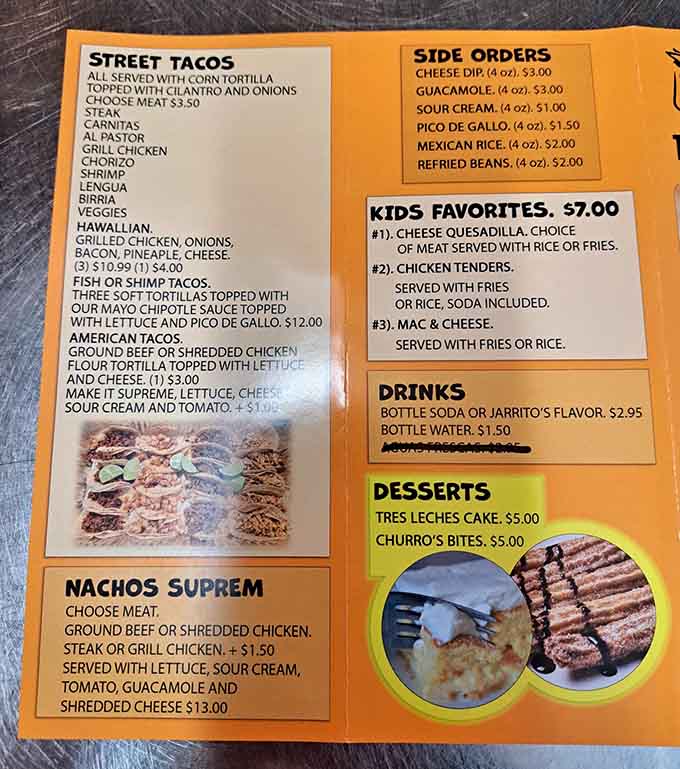 When a menu offers both street tacos and omelets, you know someone's been paying attention to what people actually want.