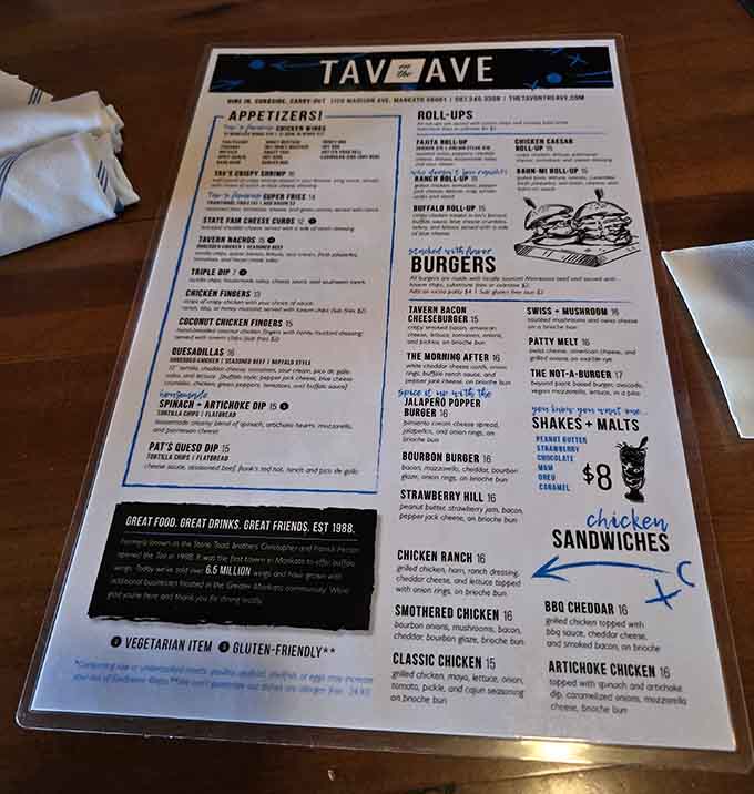 When a pub menu features both burgers and artichoke dip, you know they're covering all the important food groups.