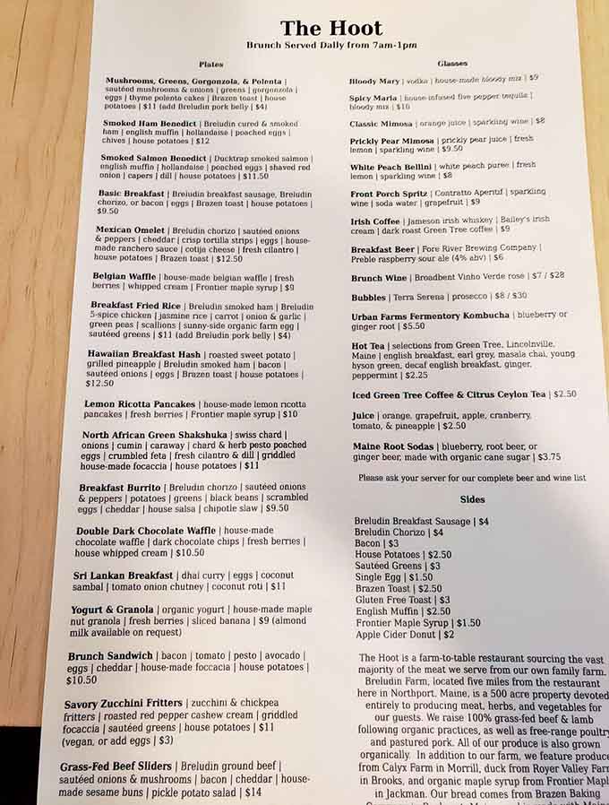 This menu reads like a love letter to breakfast, with options ranging from classic comfort to creative twists that'll make your taste buds sing.