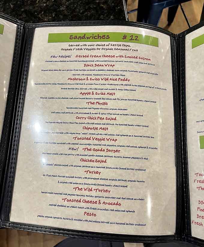 This menu reads like a love letter to fresh, organic ingredients with options that'll make decision-making delightfully difficult.