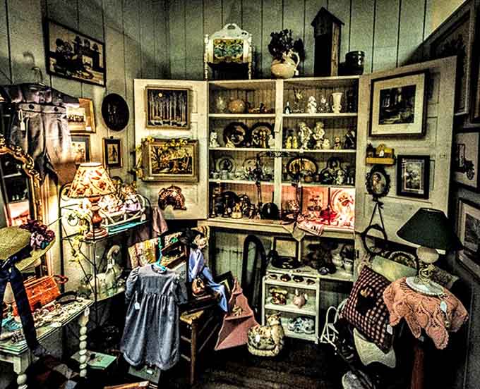 Step into grandmother's bedroom from 1920, complete with delicate figurines and handcrafted furniture that tells stories no IKEA assembly ever could.