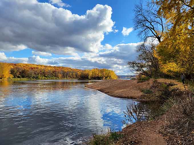 The St. Croix River doing what it does best: looking absolutely magnificent while flowing peacefully.