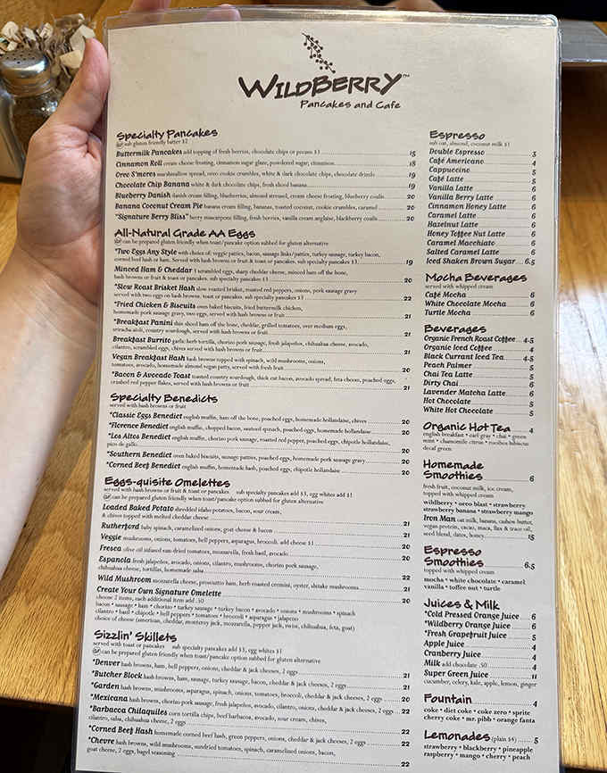This menu reads like a greatest hits album of breakfast, with enough options to keep you coming back for months.