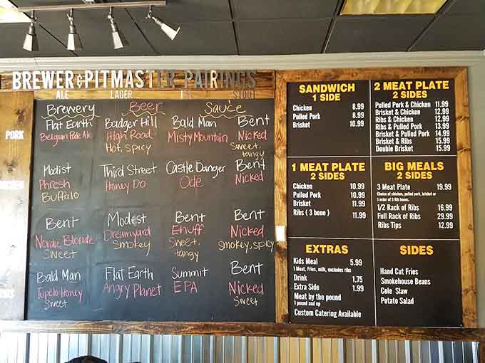 When your menu includes a beer list that extensive, you know someone's thinking about the complete dining experience, not just slapping meat on plates.